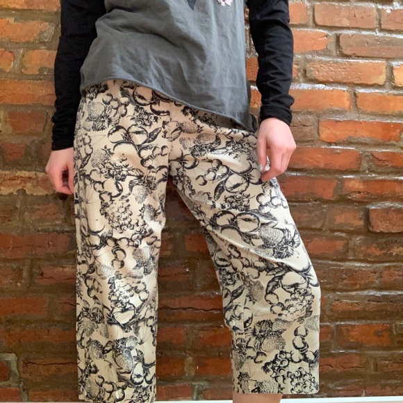 Vintage | Pants & Jumpsuits | Vintage Toile Capri Pants | Poshmark